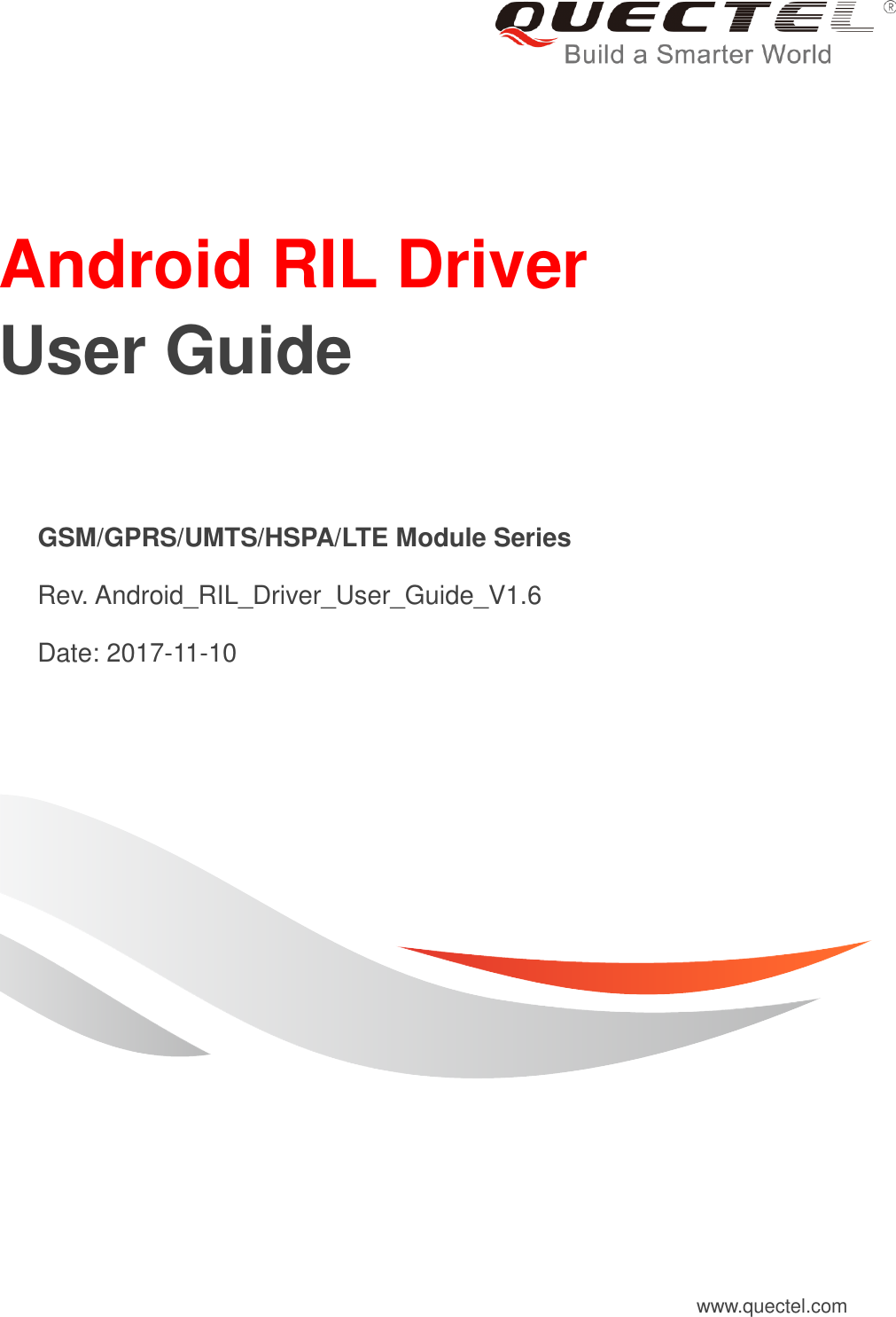 Quectel Android RIL Driver User Guide V1.6