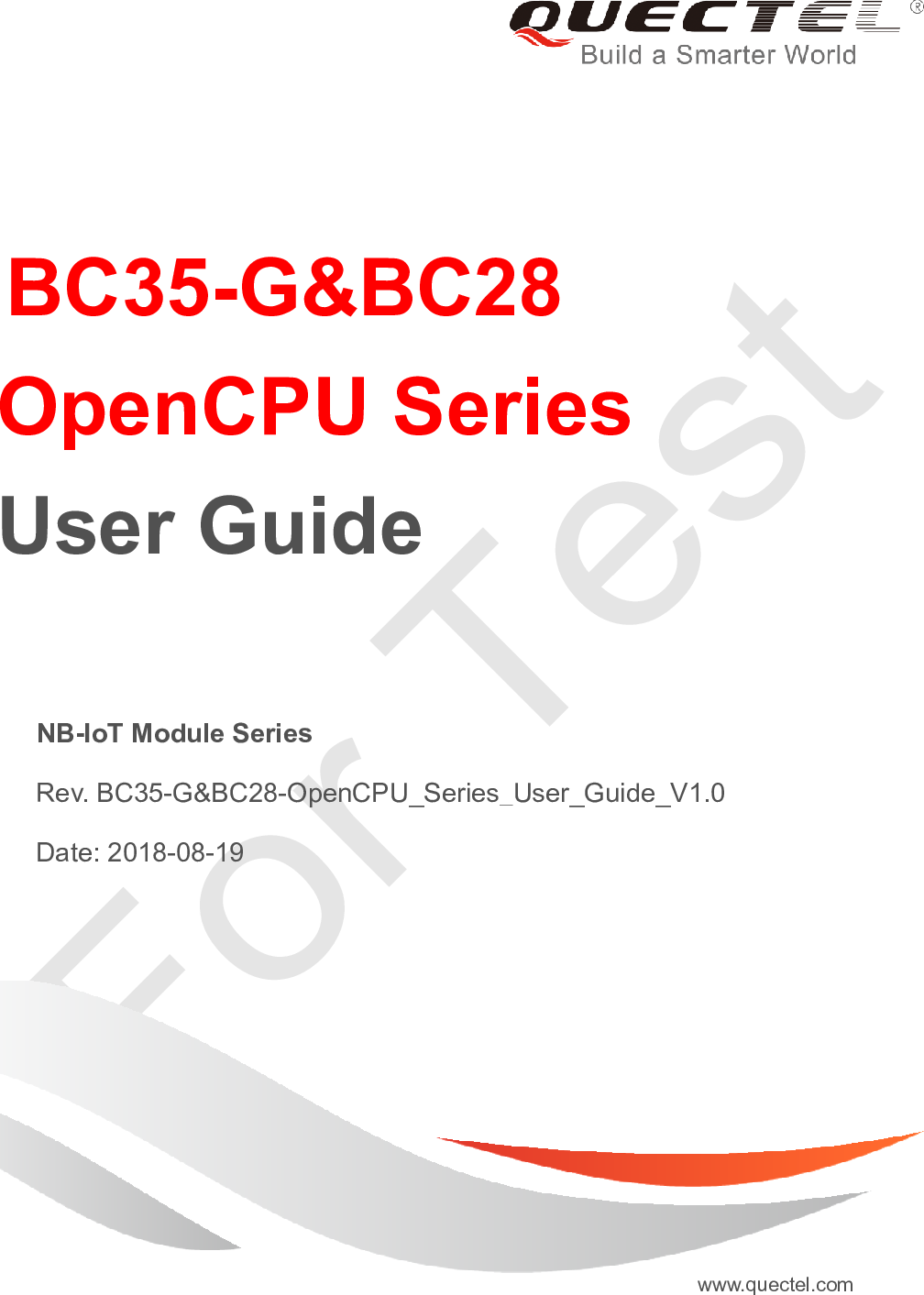 Quectel Bc35 Gandbc28 Open Cpu Series User Guide V10 180830