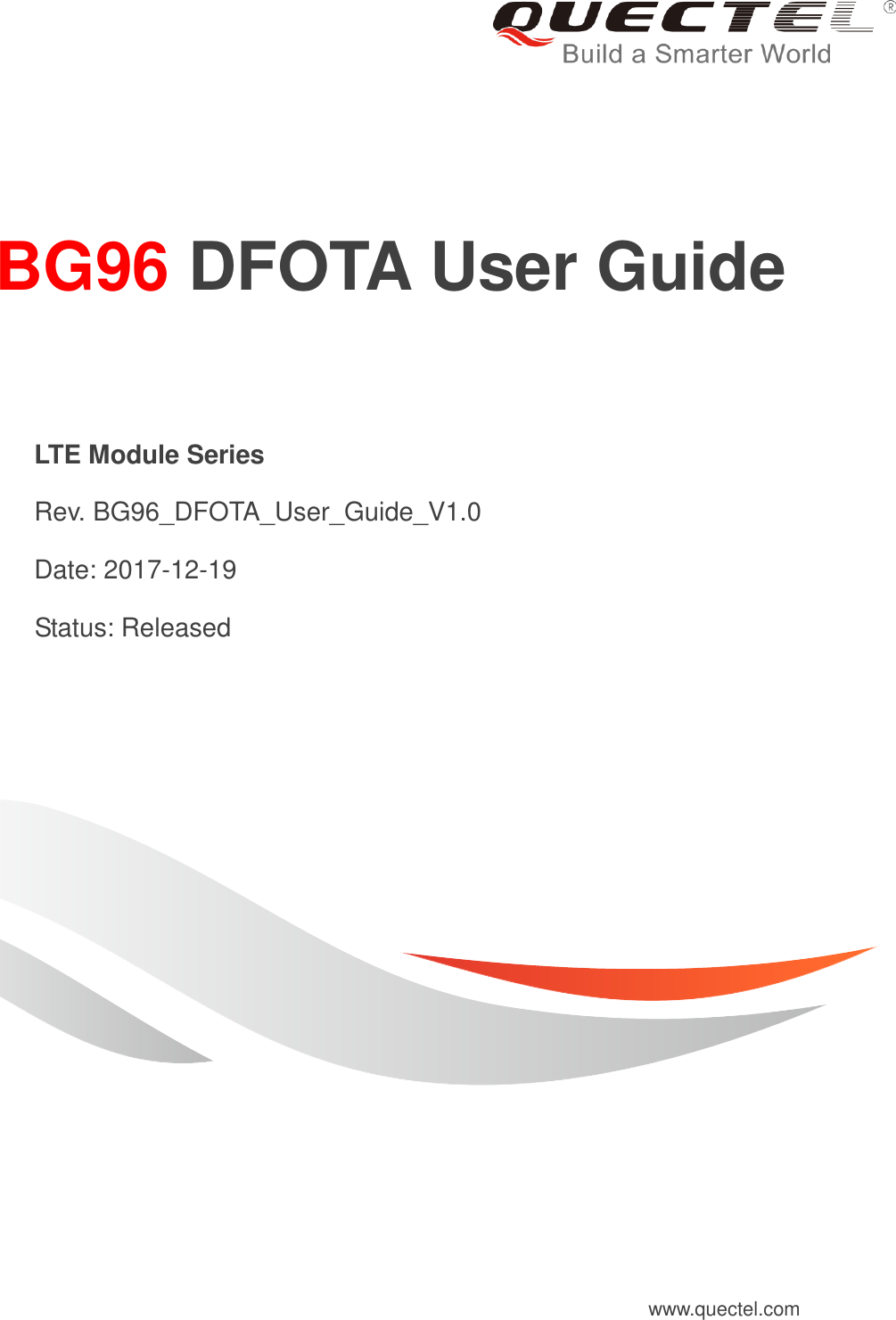 Quectel BG96 DFOTA User Guide V1.0