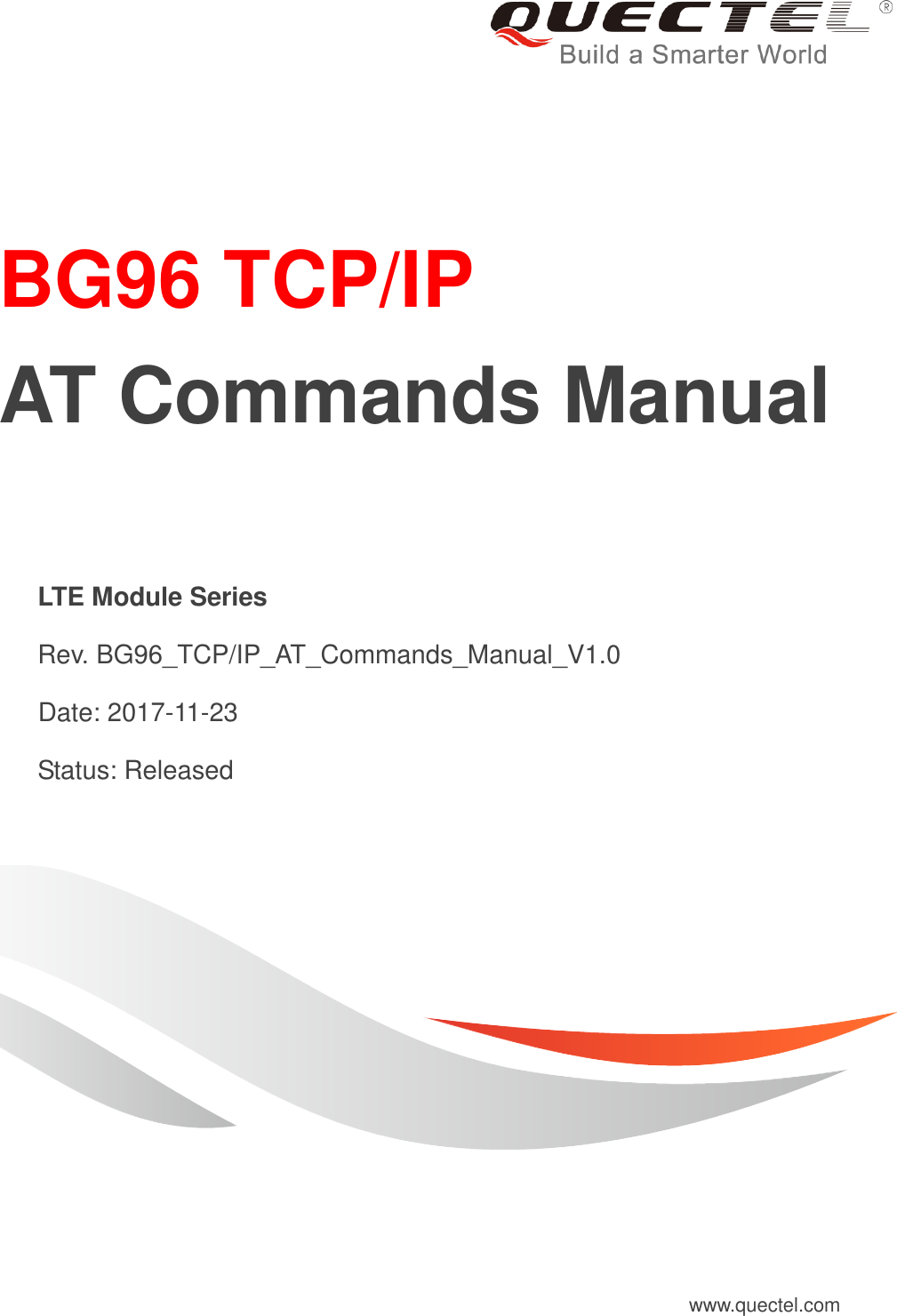 Quectel BG96 TCP(IP) AT Commands Manual V1.0