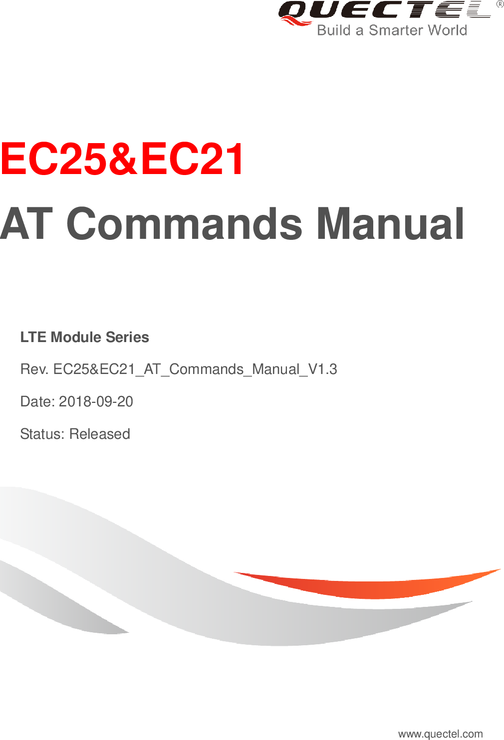 Quectel EC25&EC21 AT Commands Manual V1.3