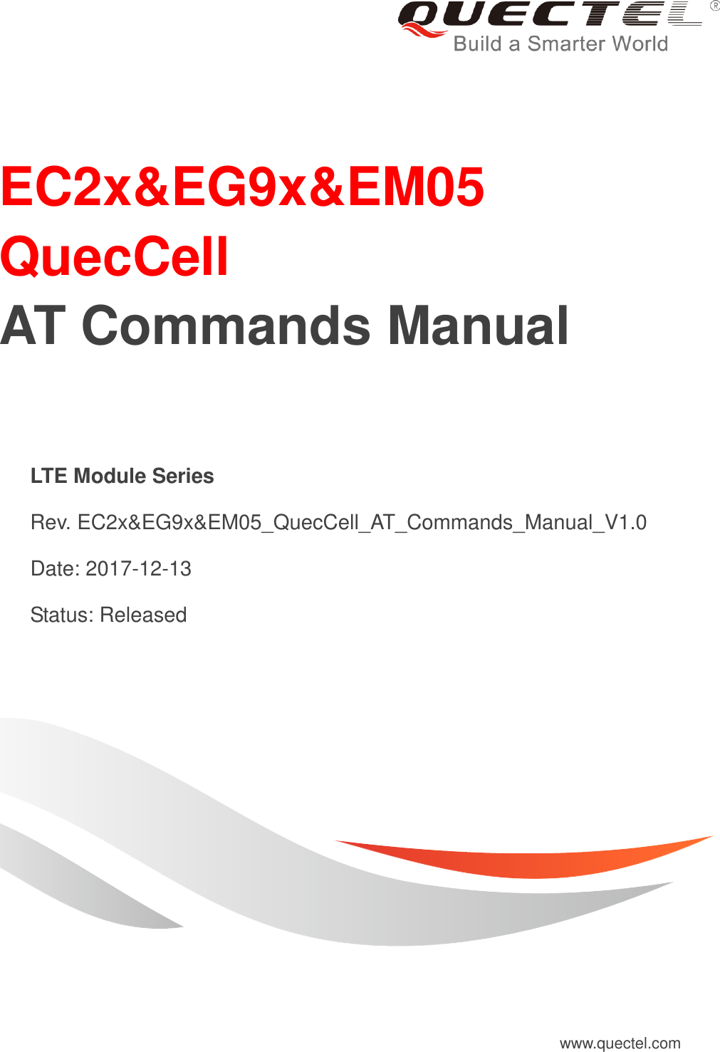 Quectel EC2x&EG9x&EM05 Quec Cell AT Commands Manual V1.0