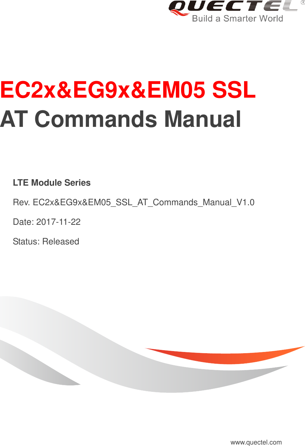 Quectel EC2x&EG9x&EM05 SSL AT Commands Manual V1.0