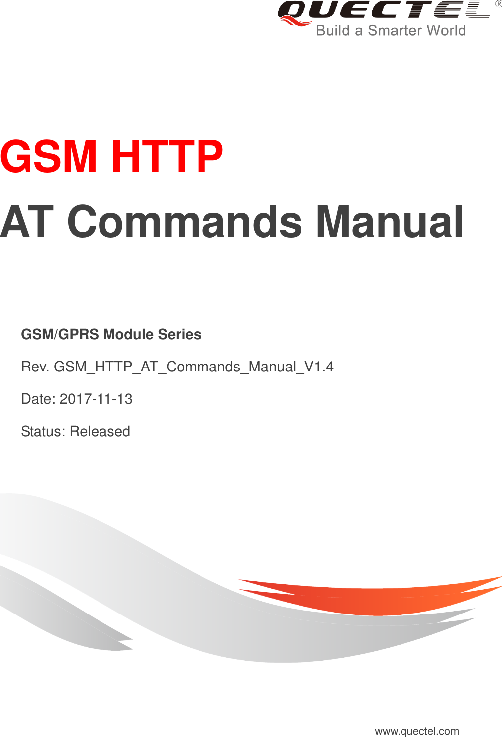 Quectel GSM AT Commands Manual V1.4
