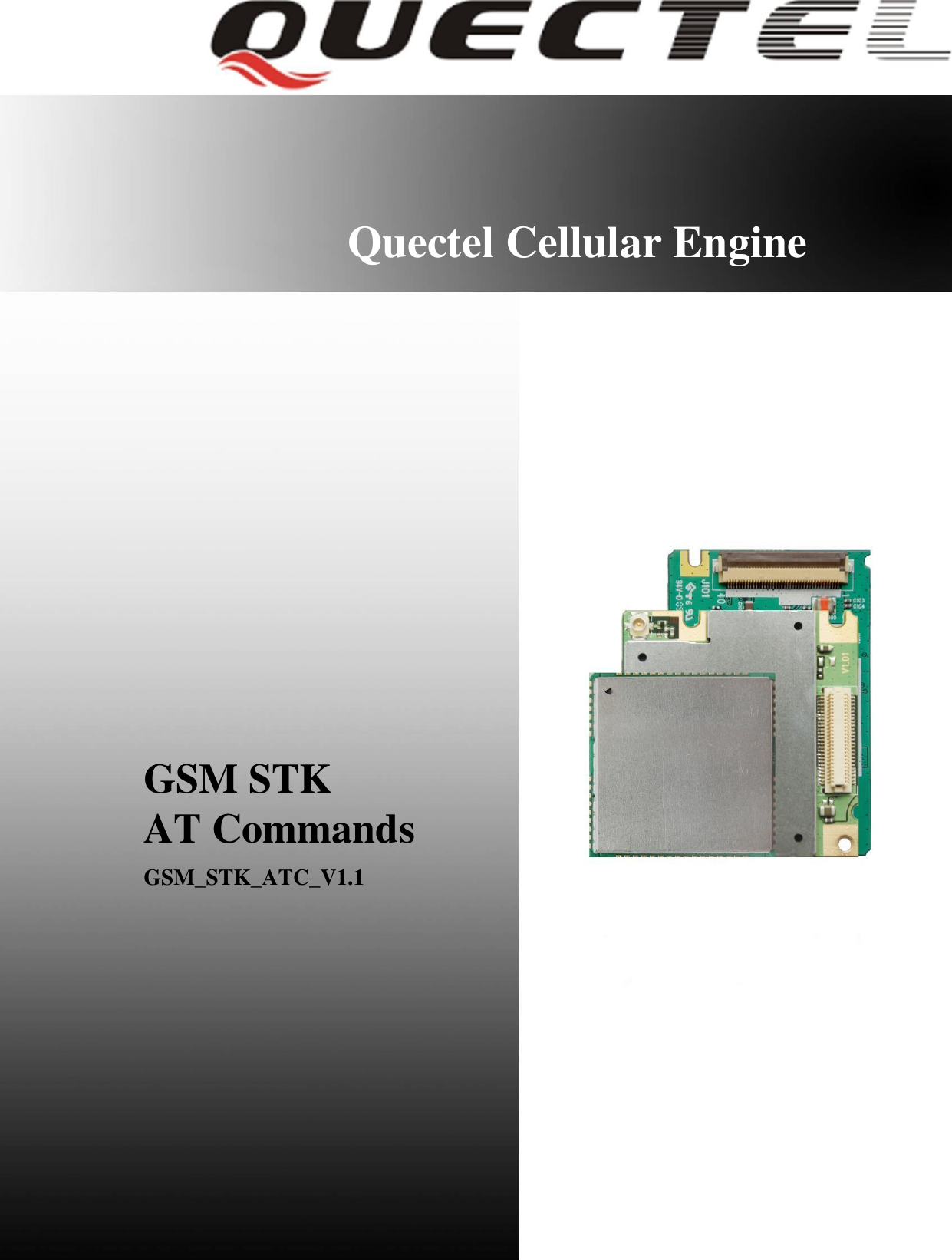 Quectel GSM STK AT Commands Manual V1.1