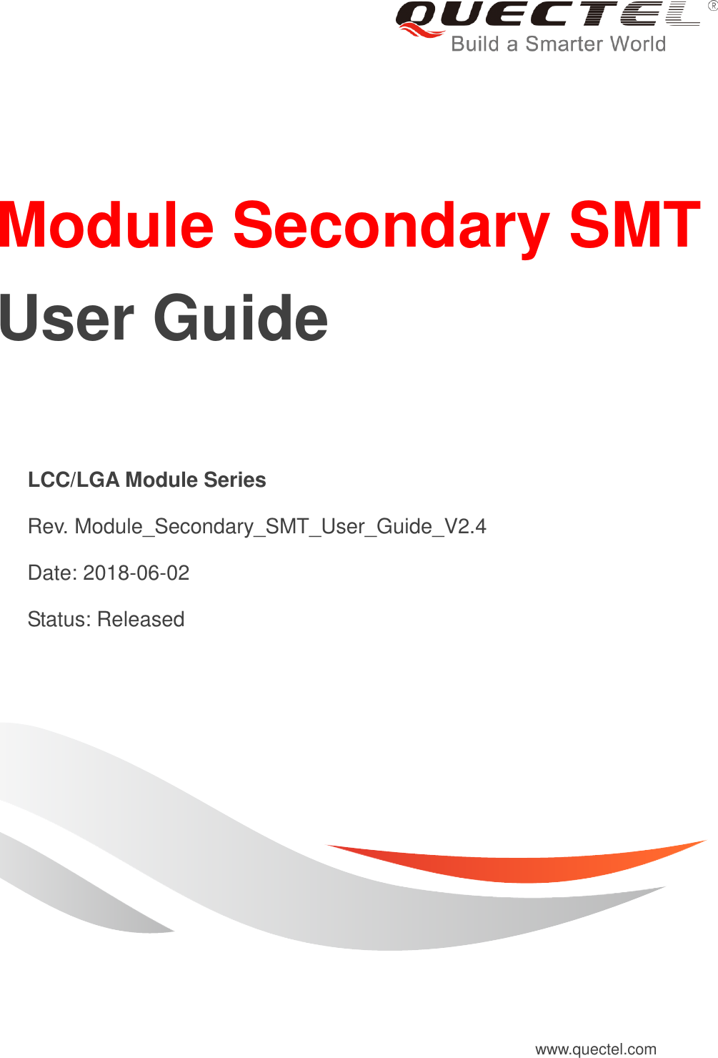 Quectel Module Secondary SMT User Guide V2.4
