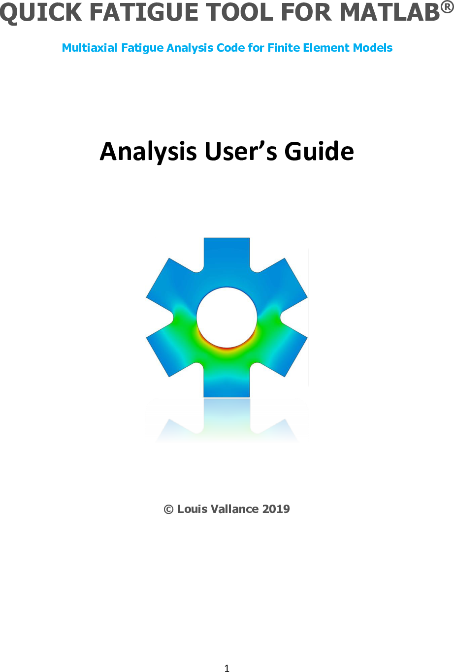 Quick Fatigue Tool Analysis User's Guide