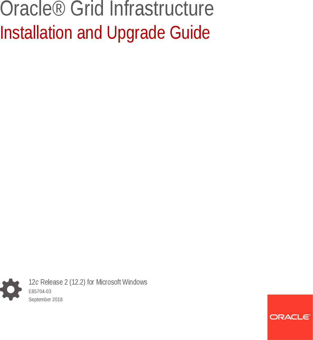 Installation And Upgrade Guide RAC 12 PDF 122 GRIDInstallation Windows