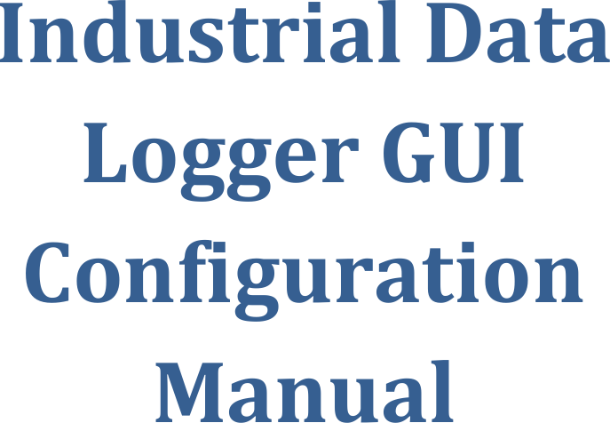 RDL Data Logger GUI Configuration Guide Full
