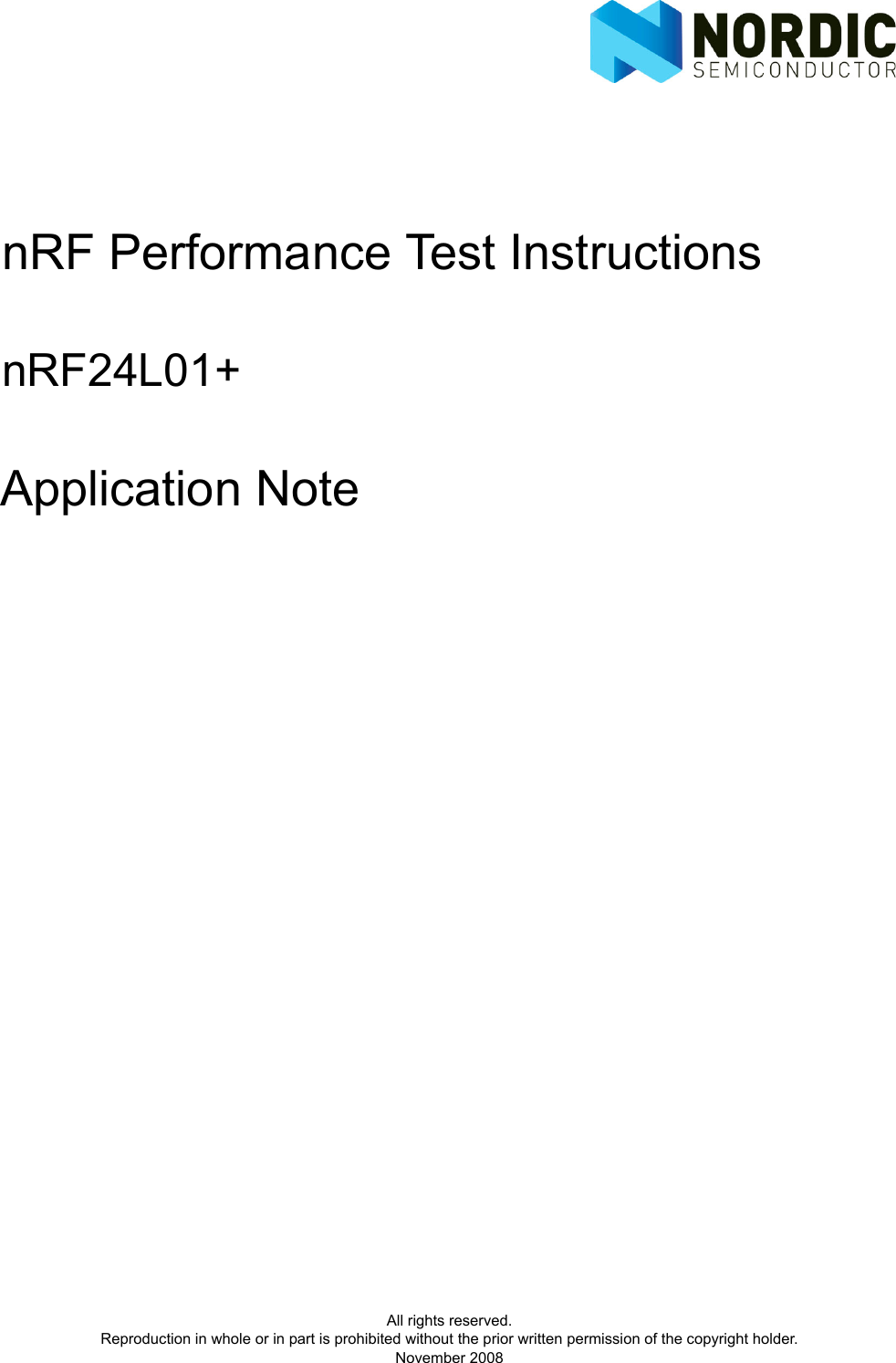 RF Instructions NRF24L01 N RF24L01P V1 0