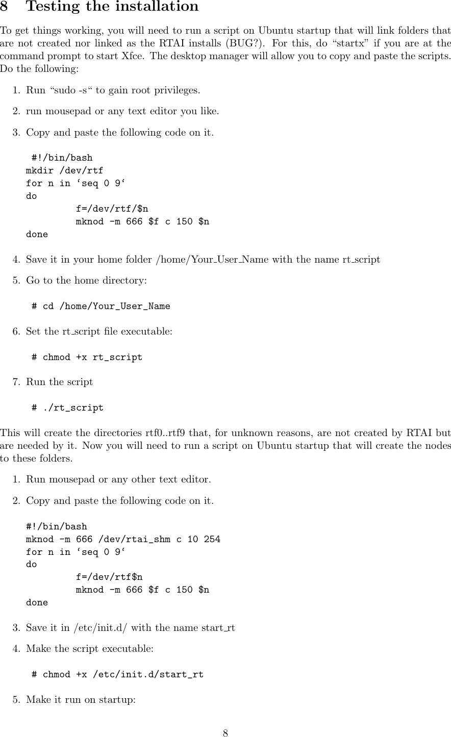 RTAI Installation Guide