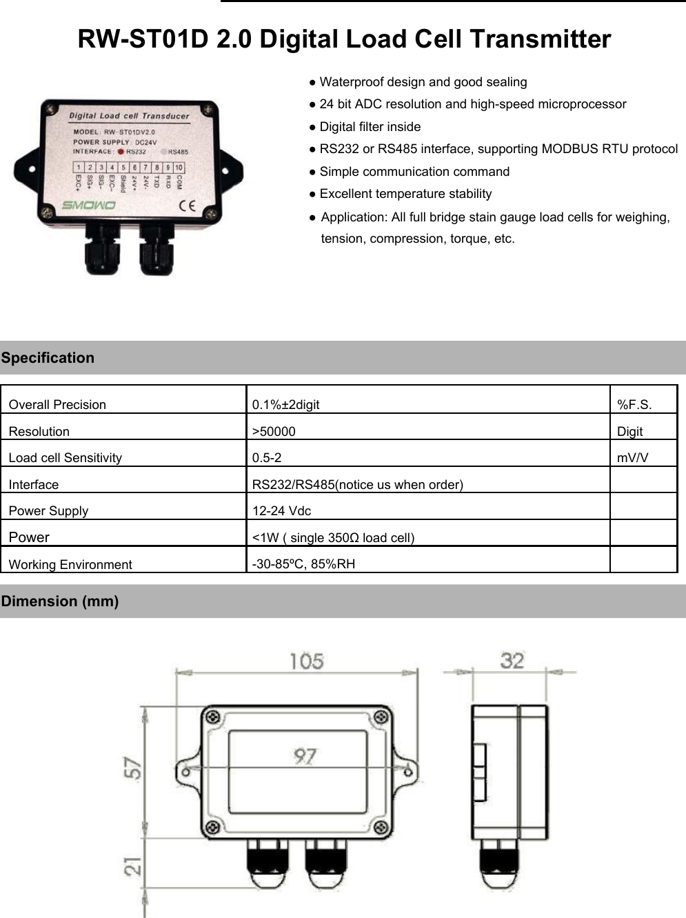RW ST01D 2.0 Manual 2