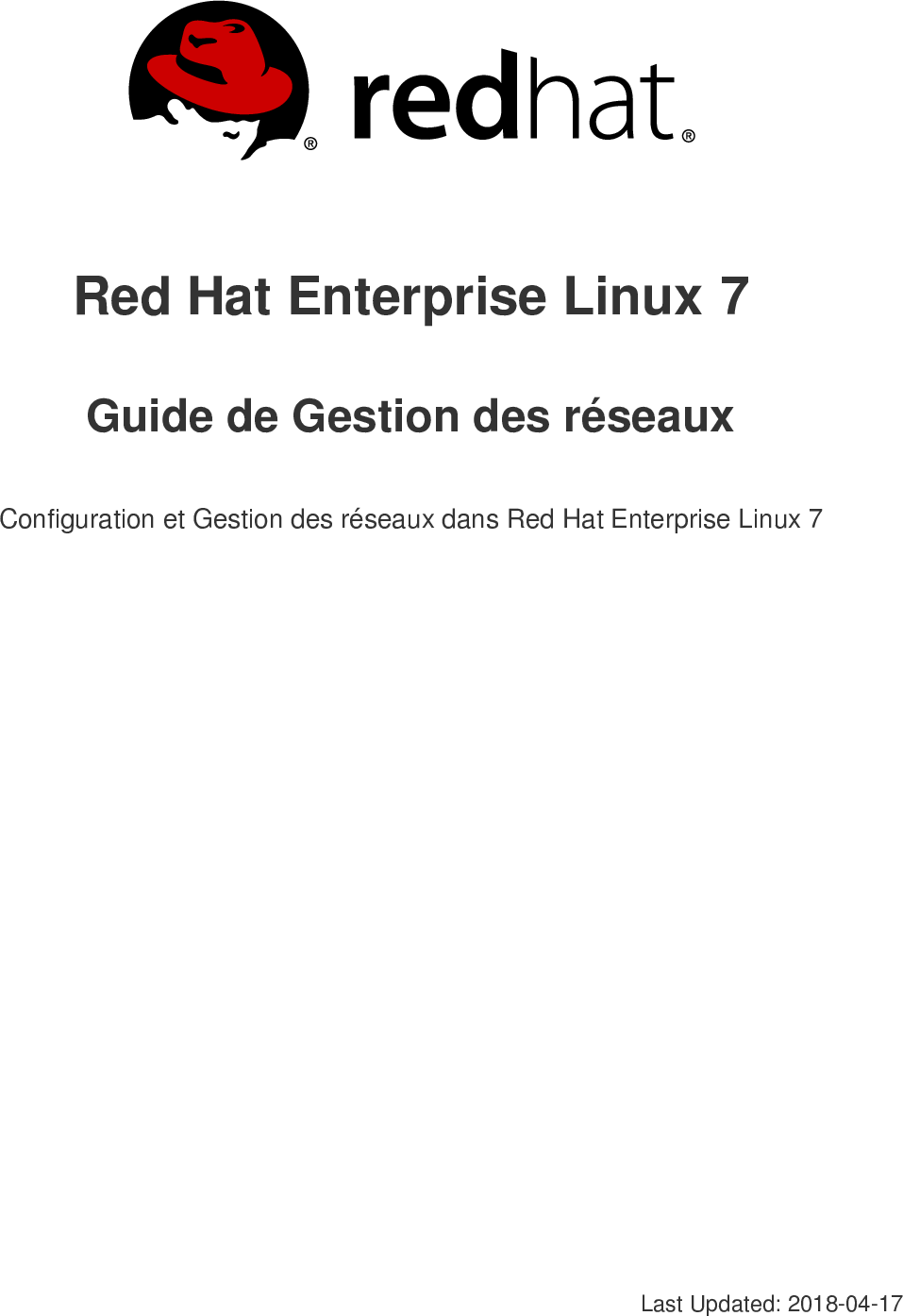 Guide De Gestion Des Réseaux Red Hat Enterprise Linux 7 Networking fr