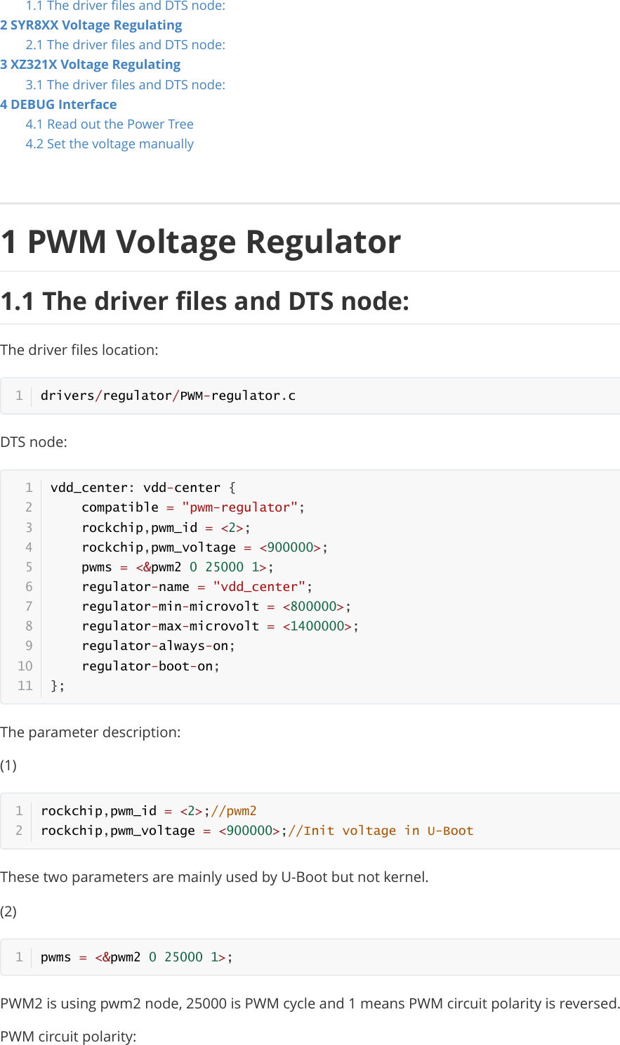Rockchip Developer Guide Power Discrete DCDC Linux4.4