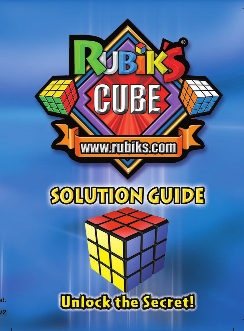 Rubik's Cube 3x3 Solution Guide Rubiks Instructions