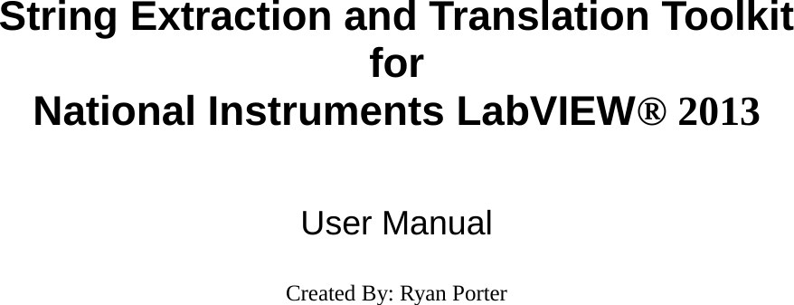 SET Toolkit User Manual