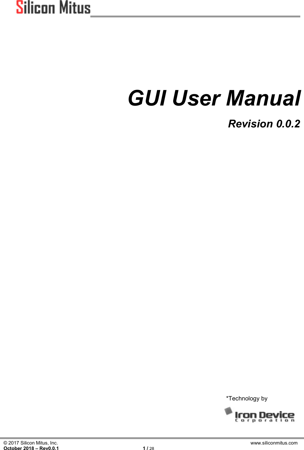 SMA6101_GUI_User_Manual_Rev0.0.2x SMA6101 GUI User Manual Rev0.0.2