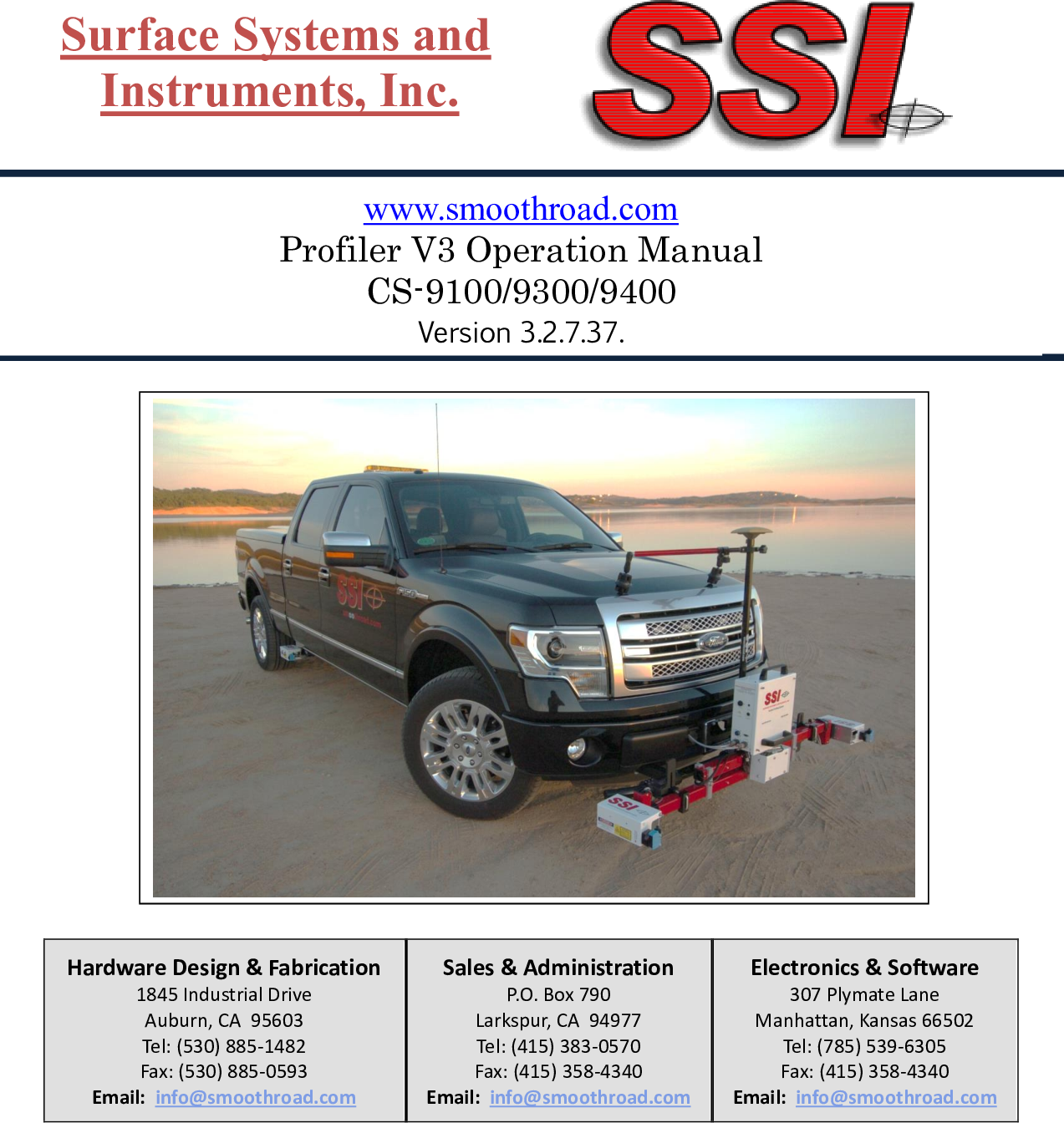 SSI Profiler V3 Inertial Manual 32737