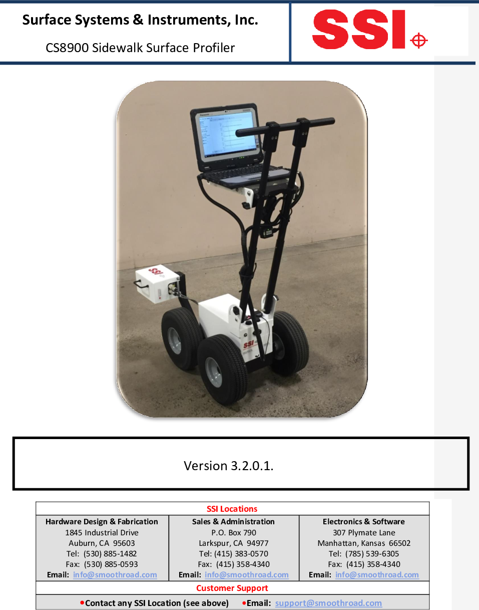 SSI Profiler V3 Sidewalk Manual V1