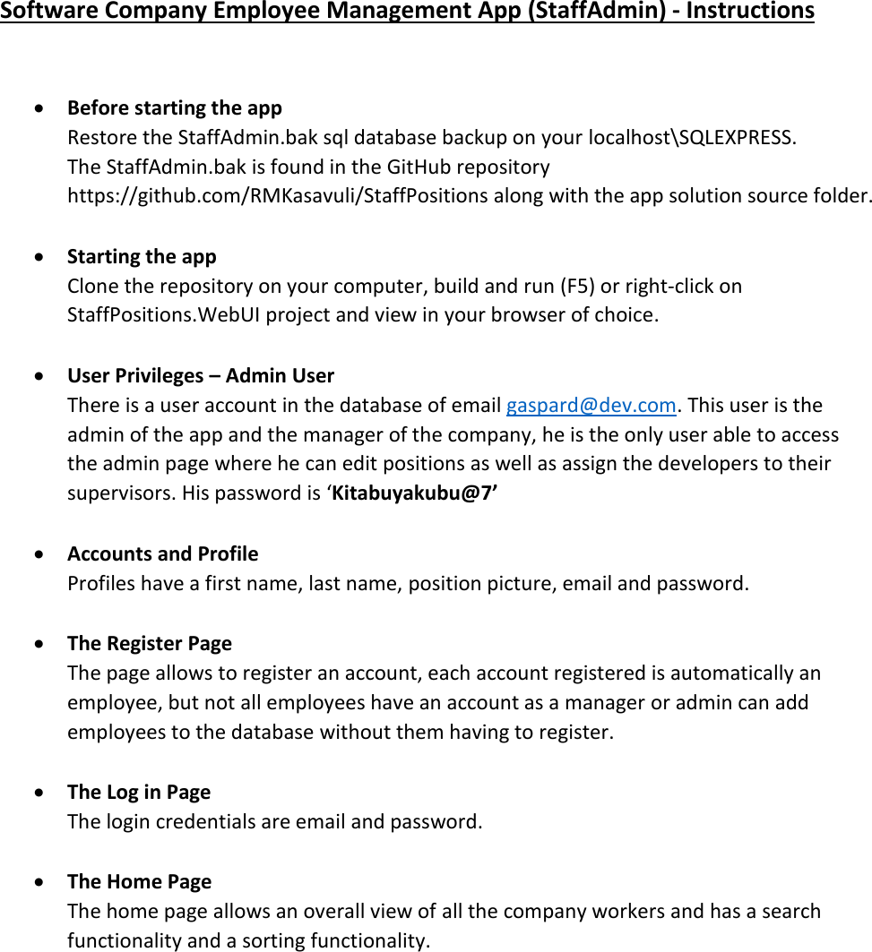 STAFFPOSITIONS APP INSTRUCTIONS