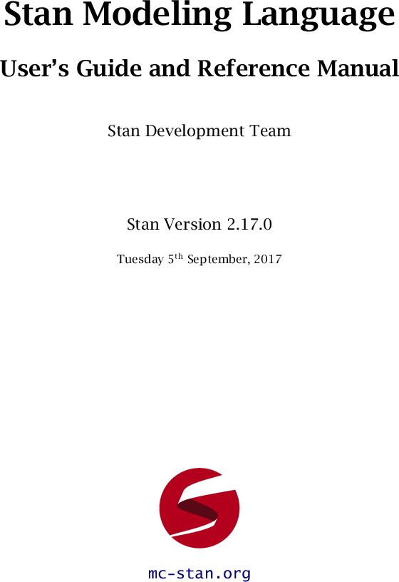 STAN User Manual Version 2.17.0