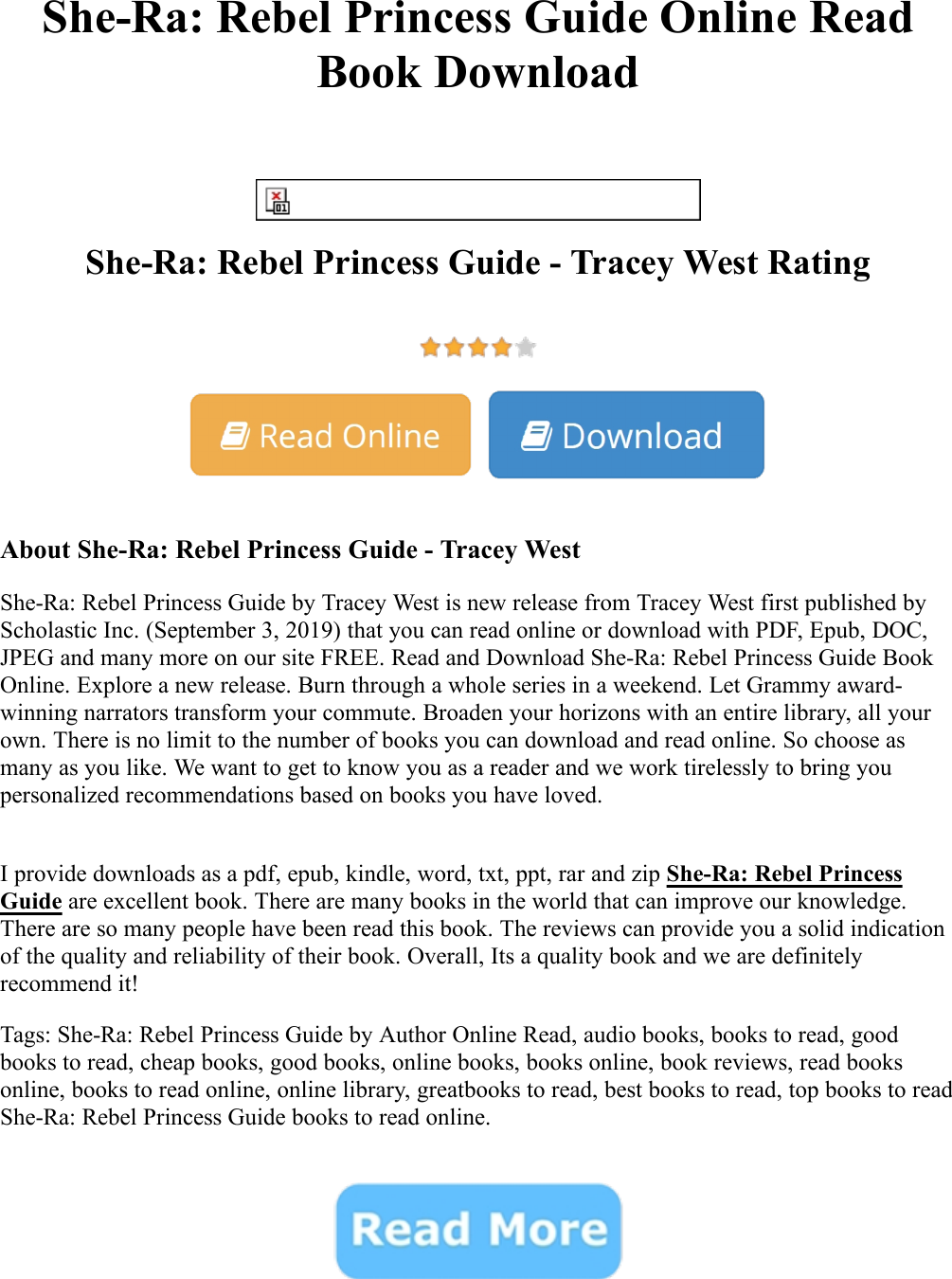 She Ra: Rebel Princess Guide Tracey West Online Read Book Ra