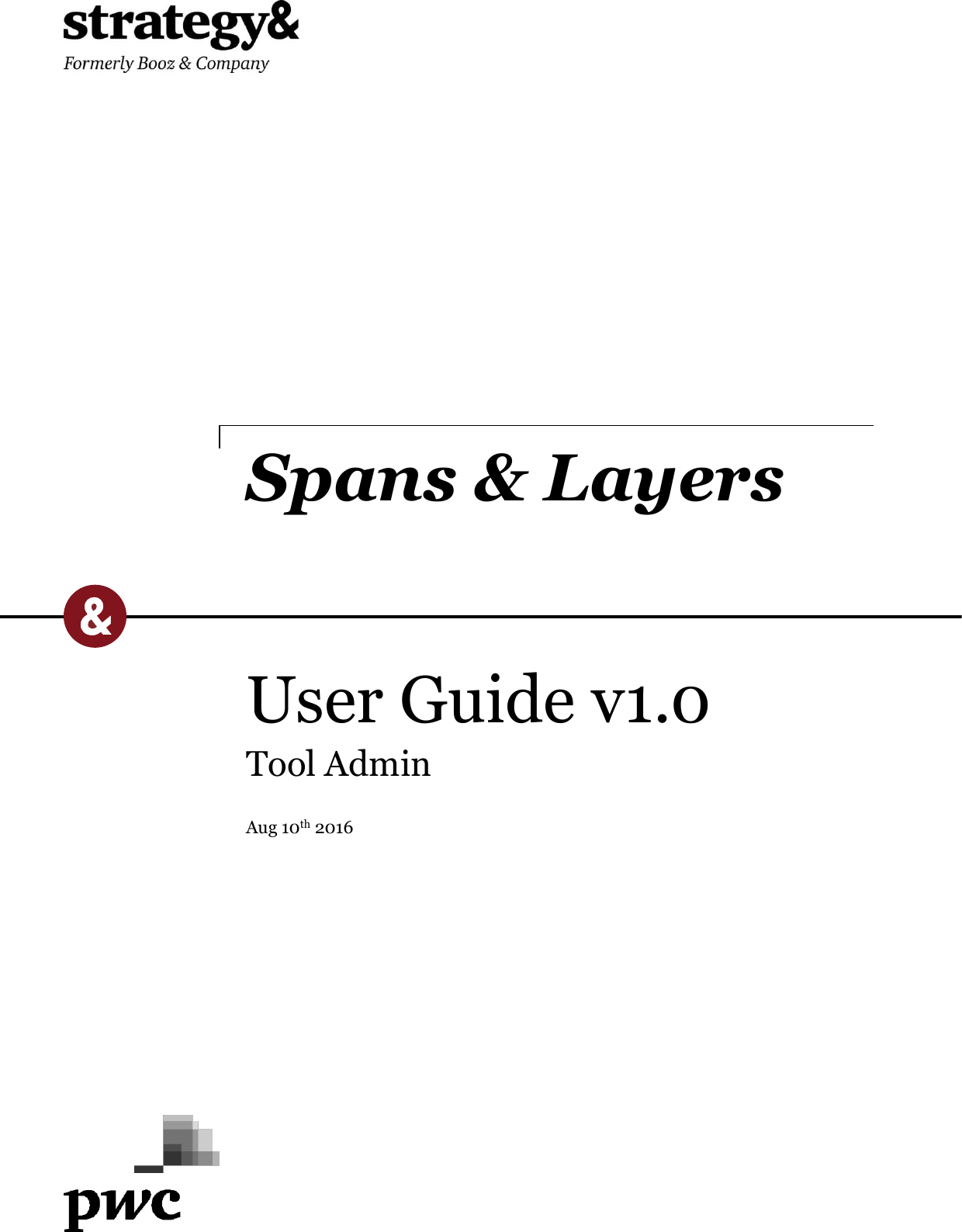 Spans&Layers User Guide Tool Admin V1.0