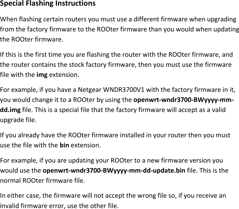 Special Flashing Instructionsx Instructions special-flashing-instructionsx-instructions