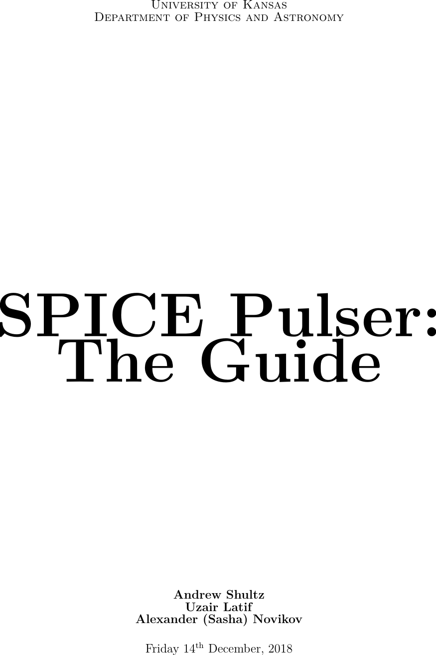 Spice Pulser The Guide