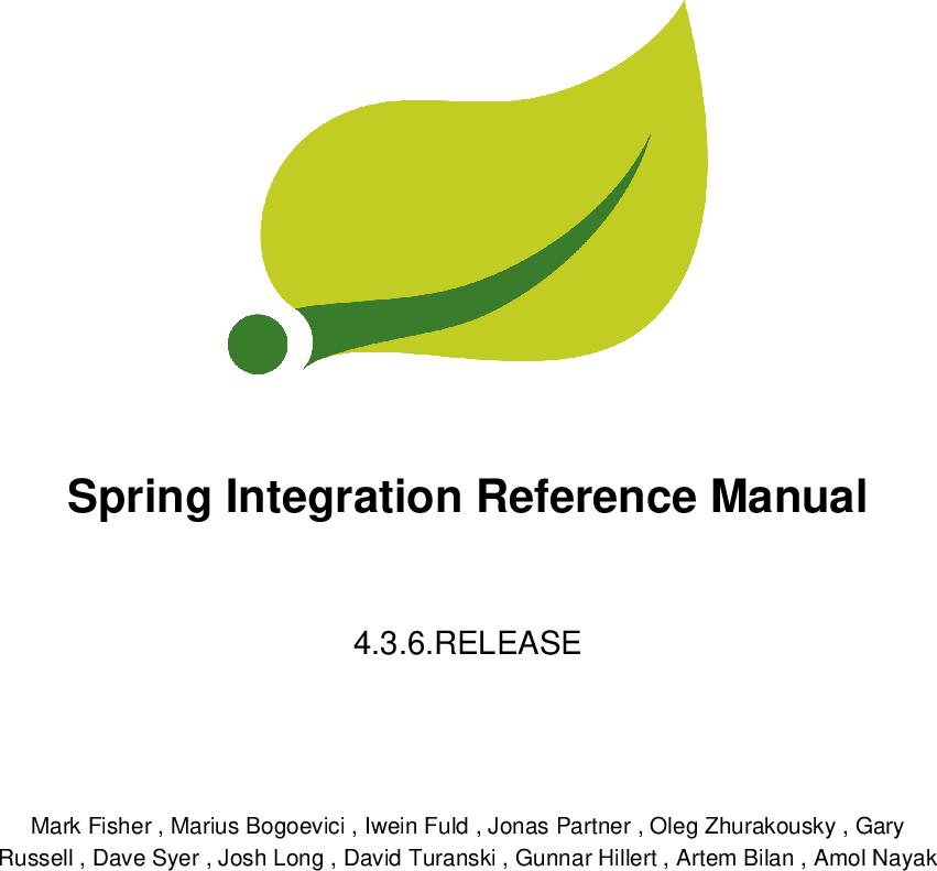 Spring Integration Reference Manual