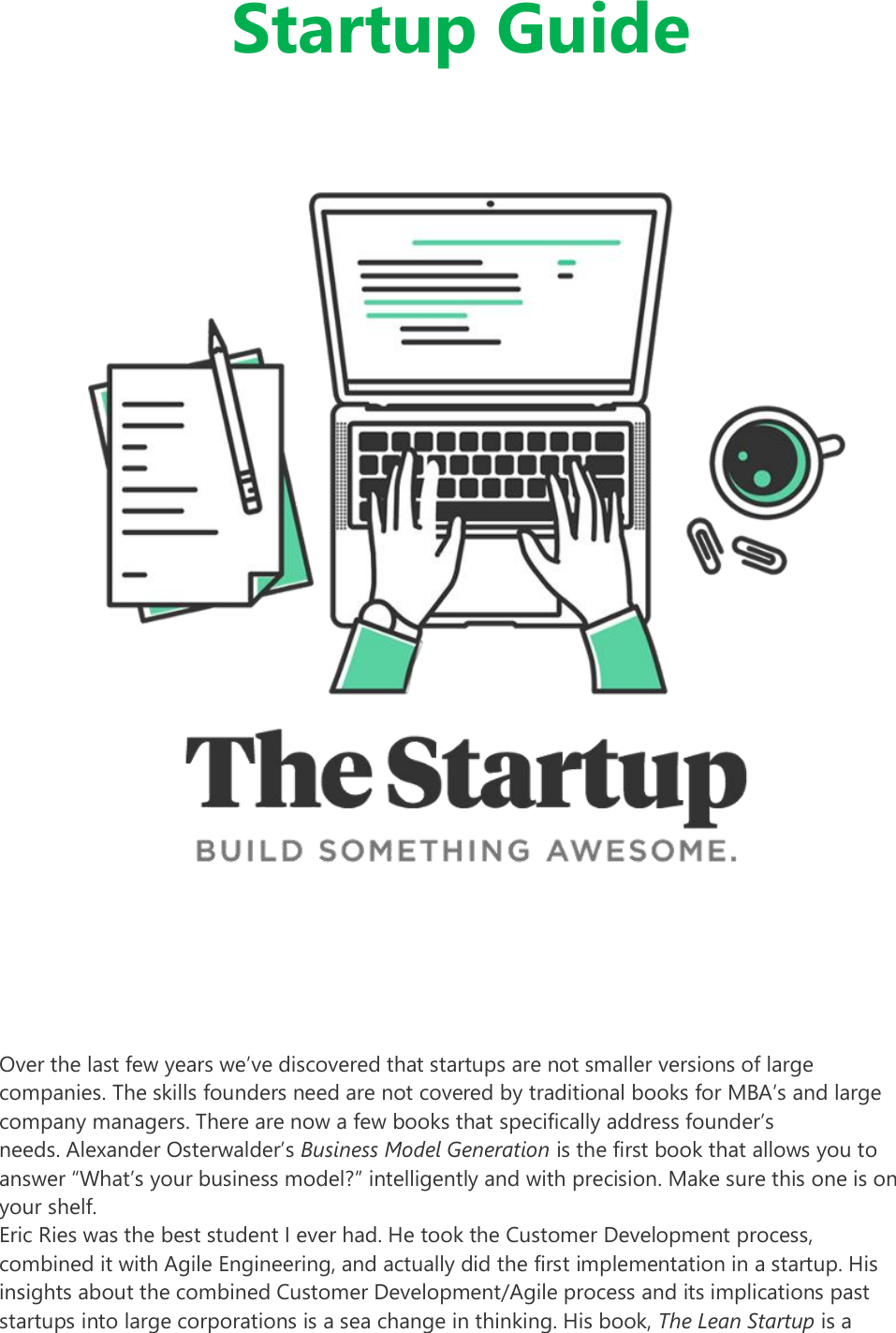 Startup Guide