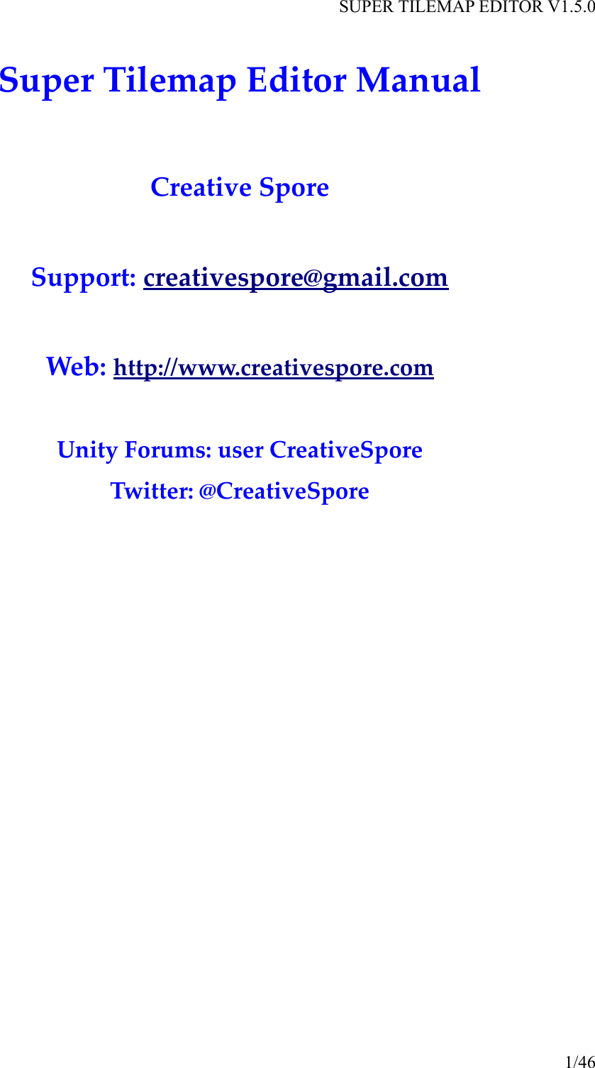 Super Tilemap Editor Manual