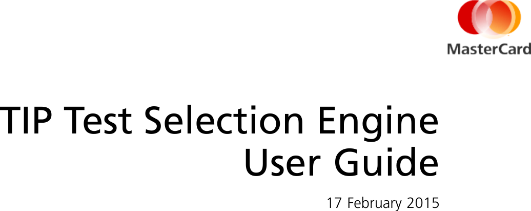 TIP Selection Engine User Guide Feb 2015