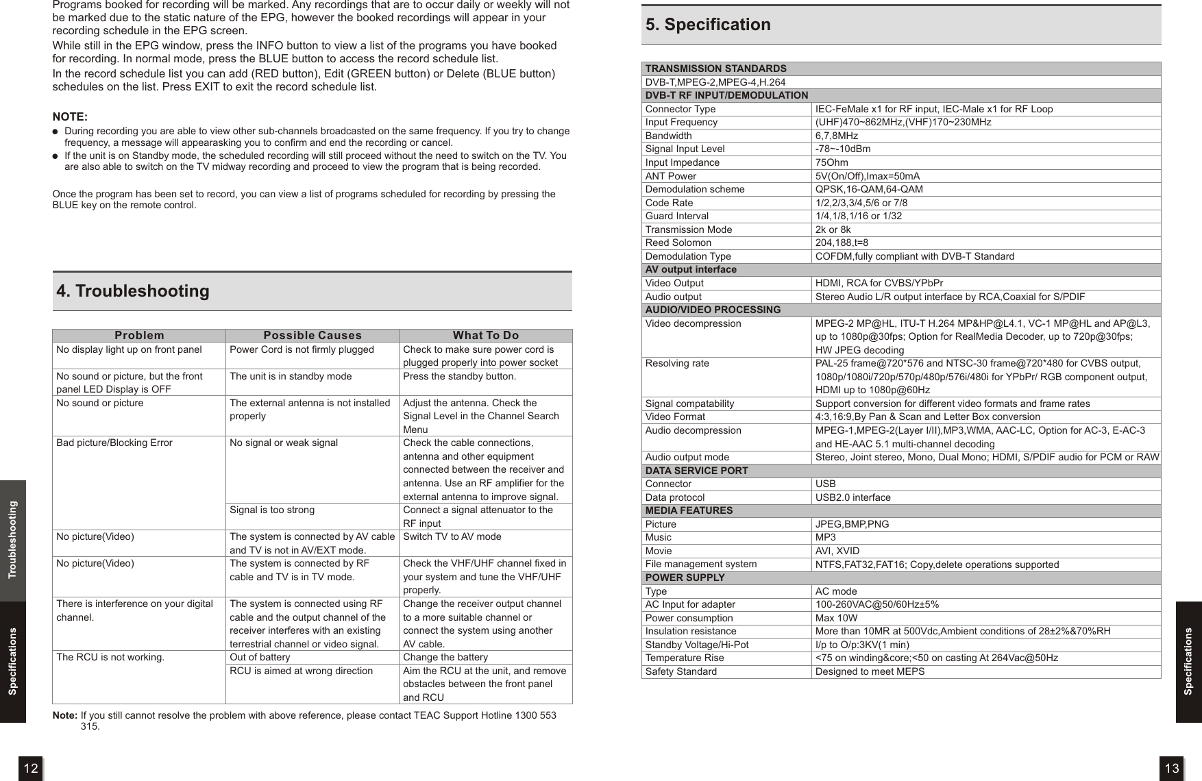 HDB850_manual V4 Teac HDB850 User Manual