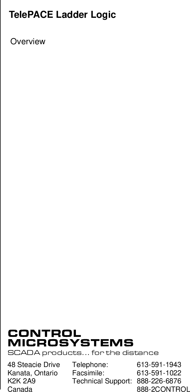 Tele PACE User And Reference Manual