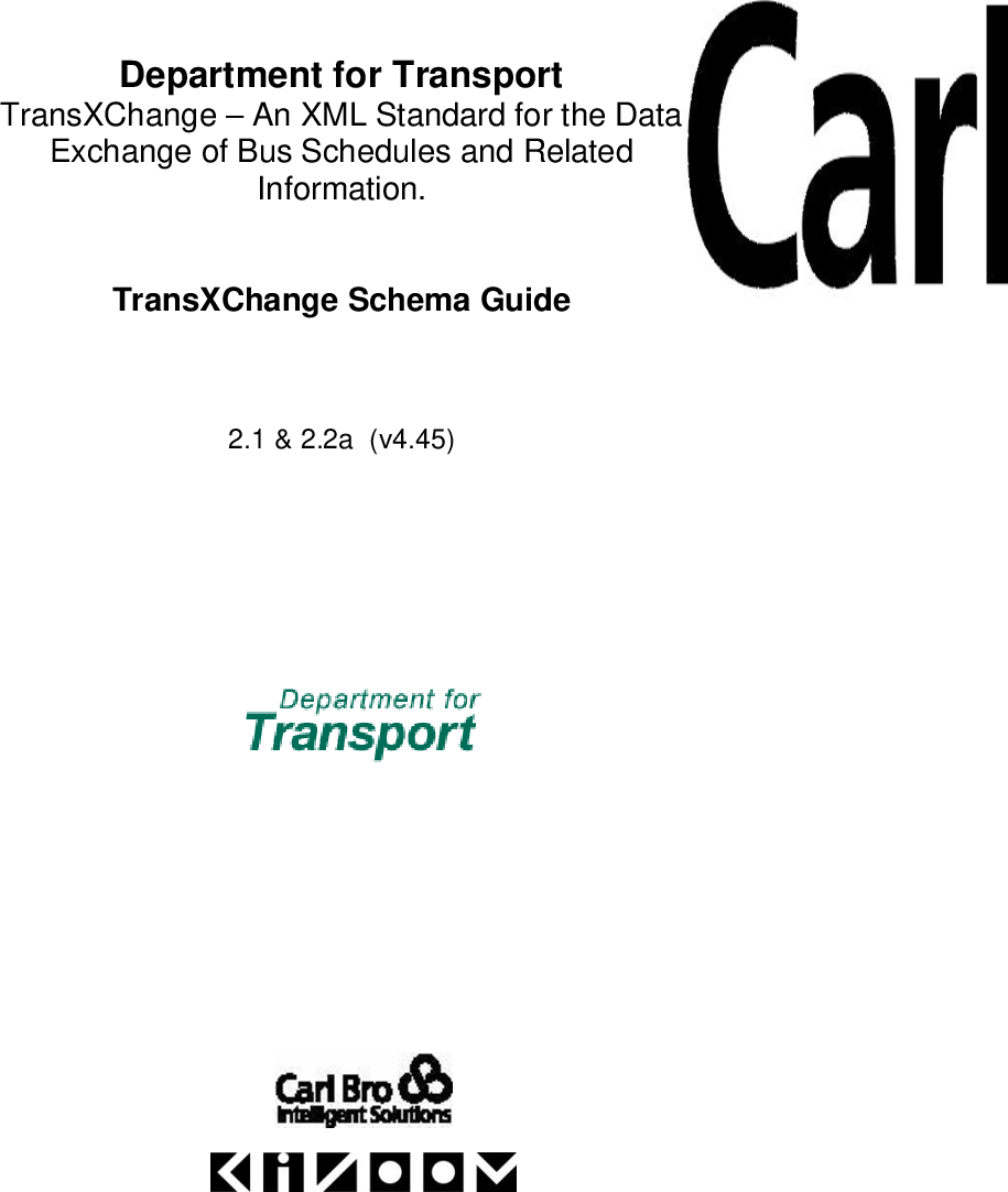 Report Trans XChange Schema Guide 2.1 v 45