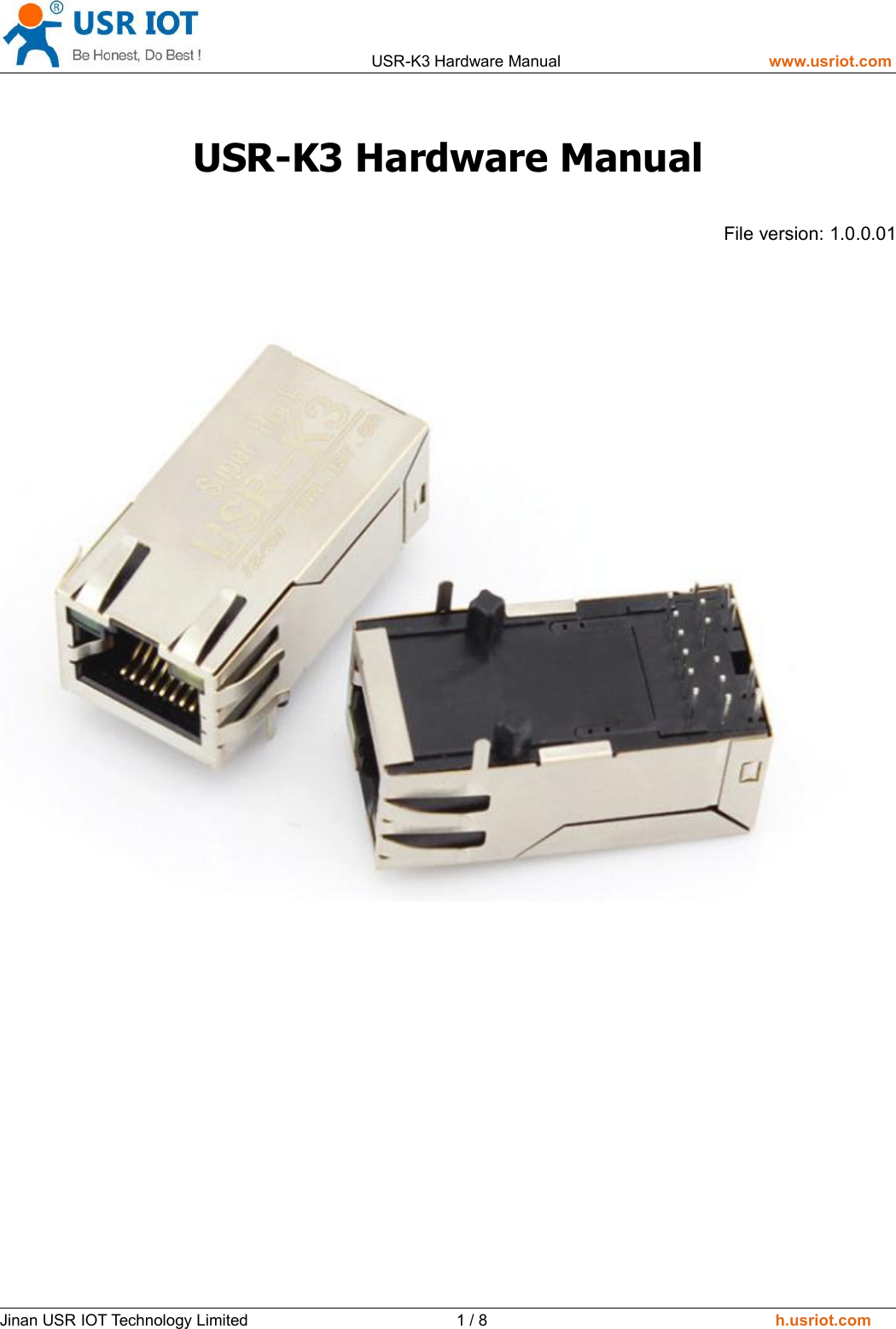 USR K3 Hardware Manual V1.0.0.01