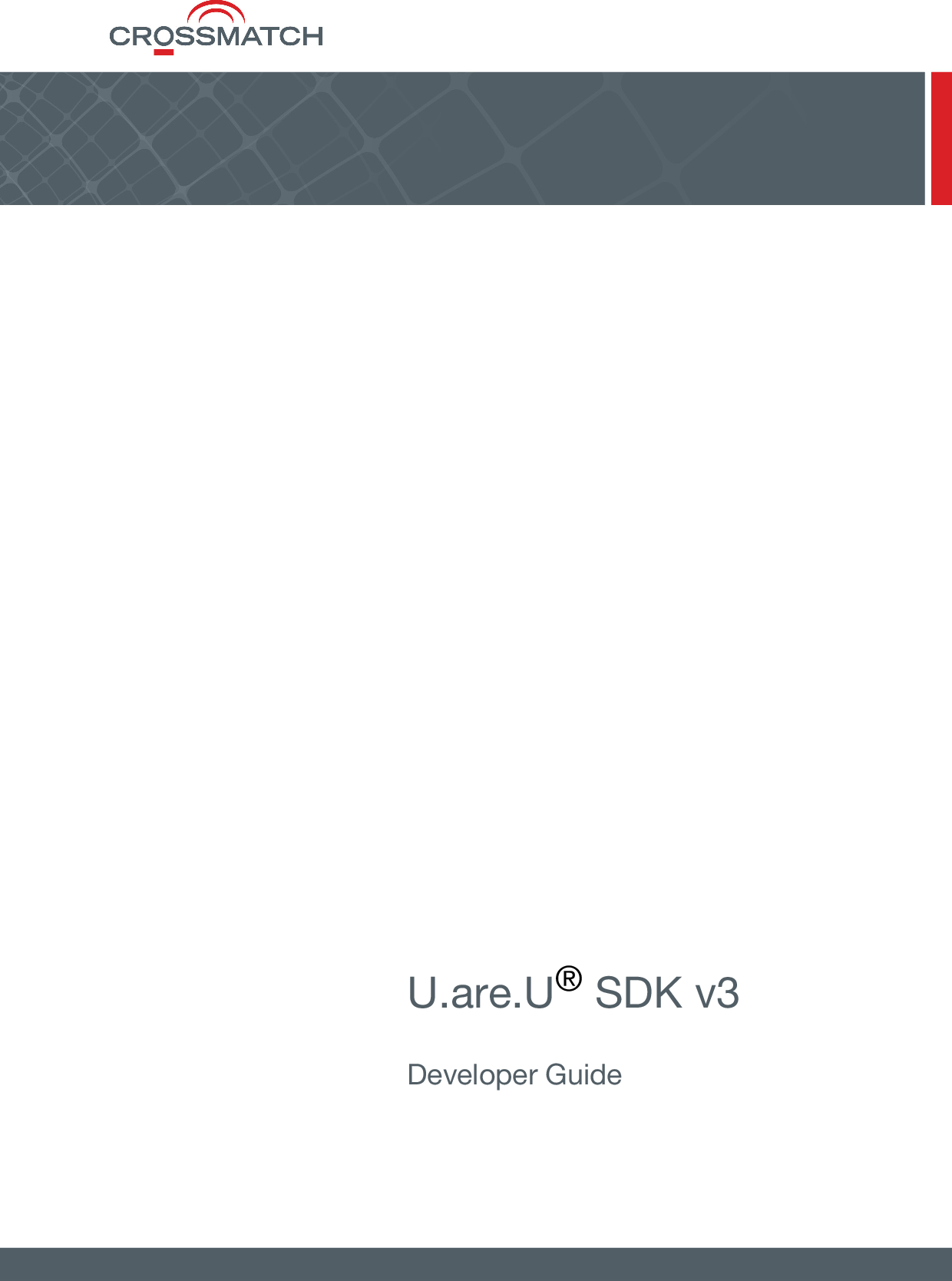 [Crossmatch] U.are.U SDK Developer Guide