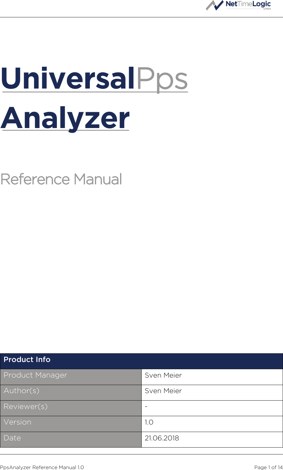 PpsAnalyzer Reference Manual Upa Universal Pps Analyzer