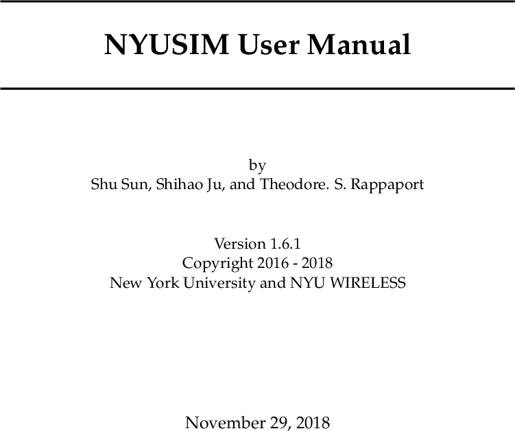 NYUSIM User Manual For V1.6.1