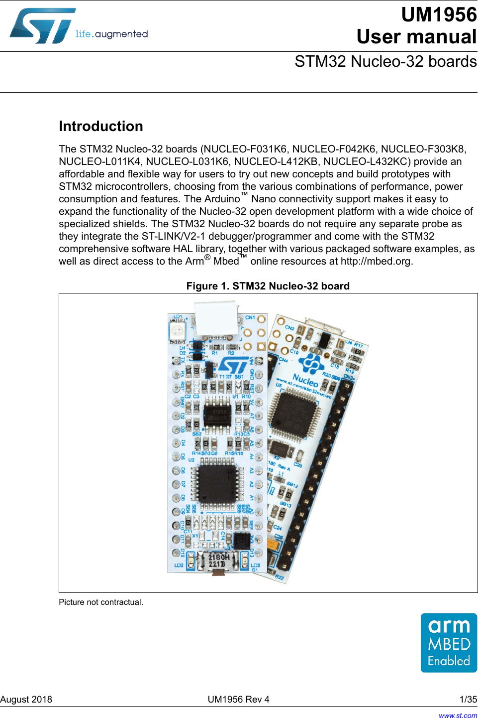STM32 Nucleo 32 Boards User Manual En.DM00231744