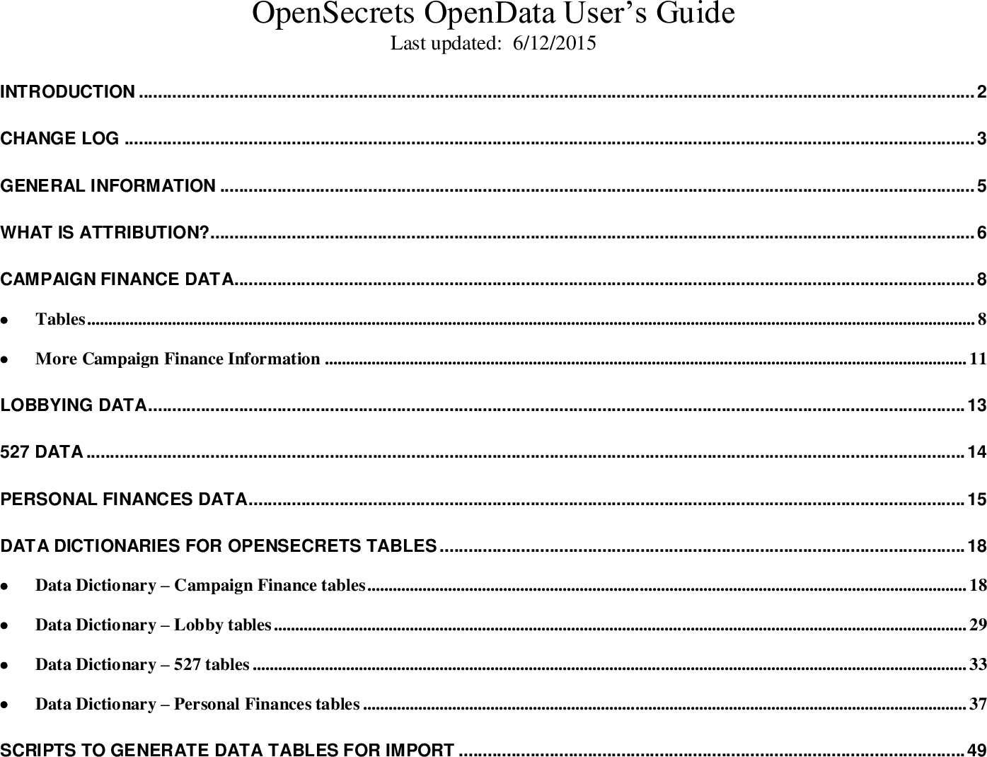OpenSecrets User Guide