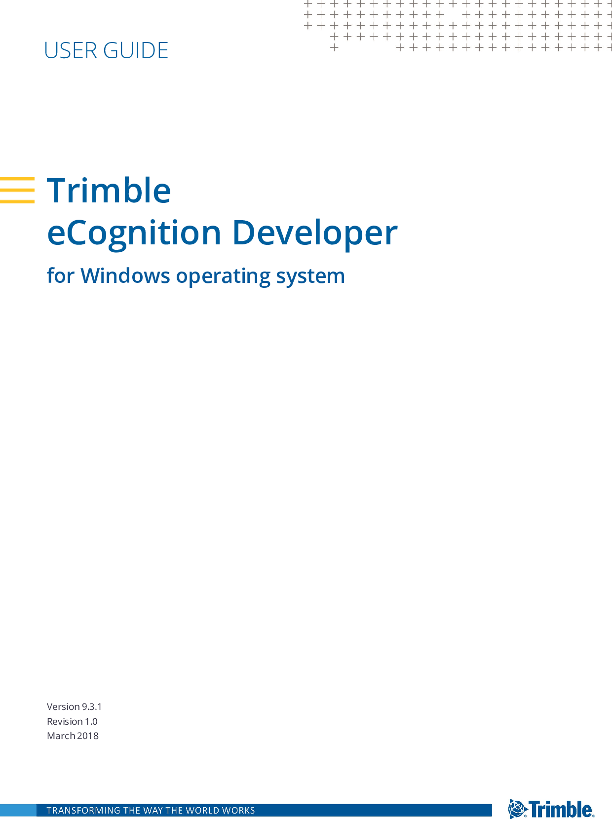 User Guide ECognition Developer
