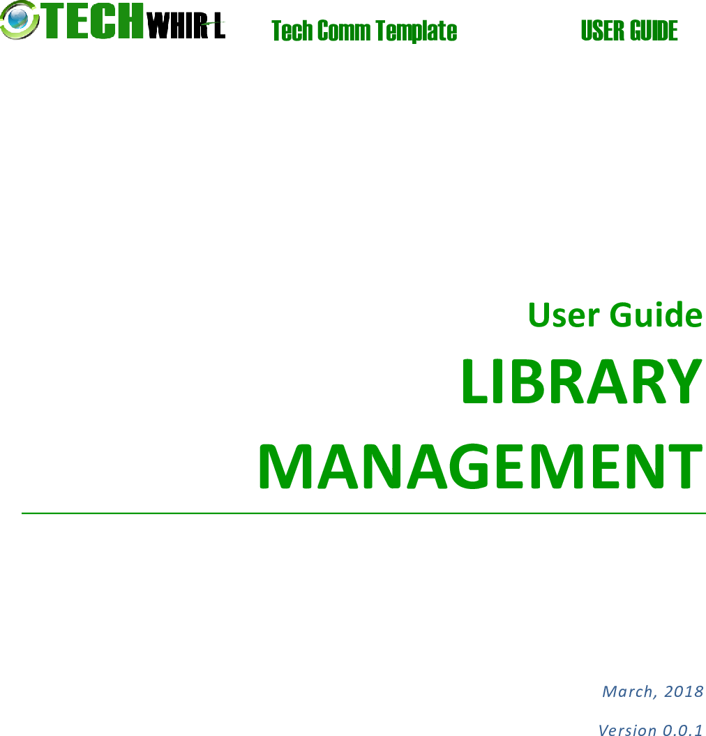 User Guide Library Management