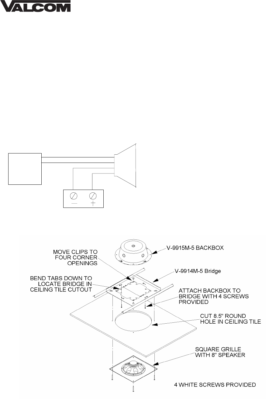 Valcom Ceiling Tile Speakers | Shelly Lighting