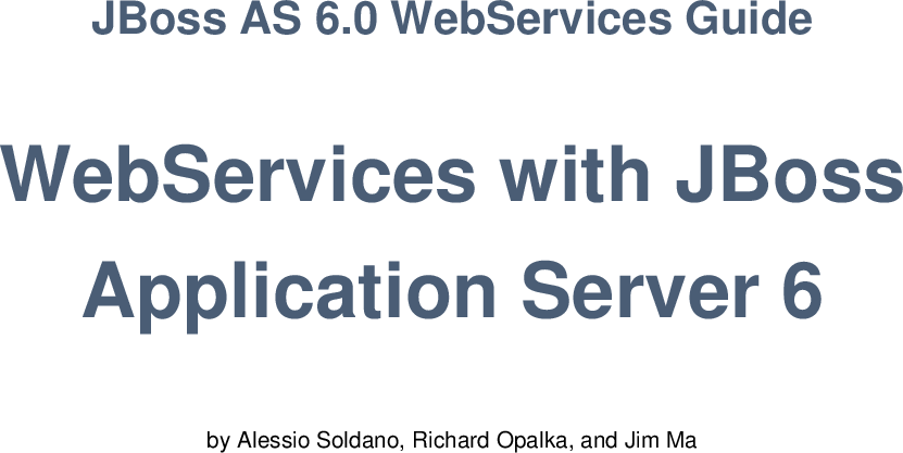 Web Services Guide