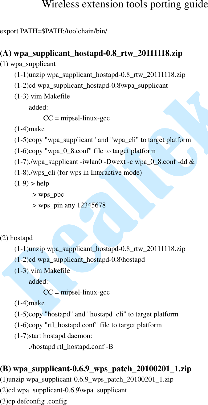 Wireless_tools_porting_guide Wireless Tools Porting Guide