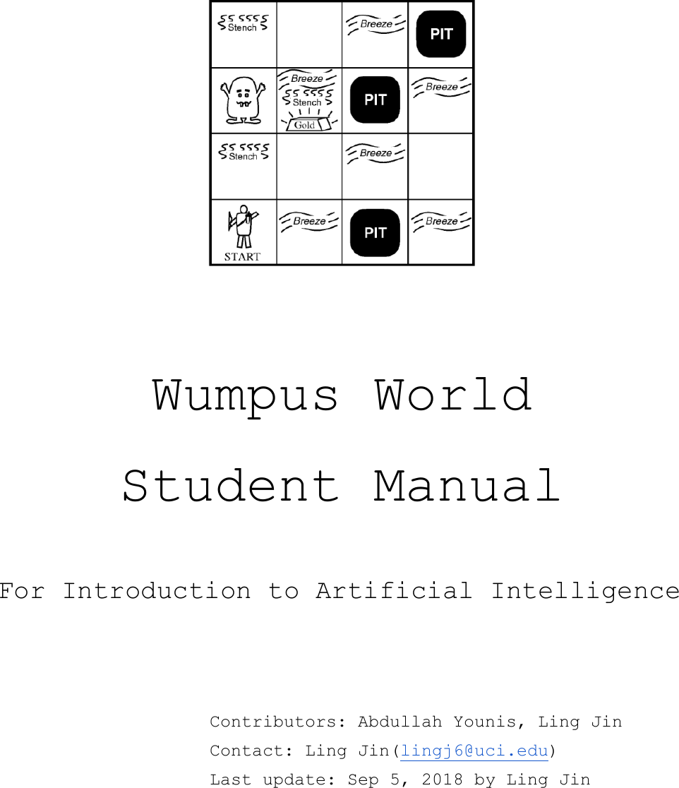 Wumpus World Student Manual