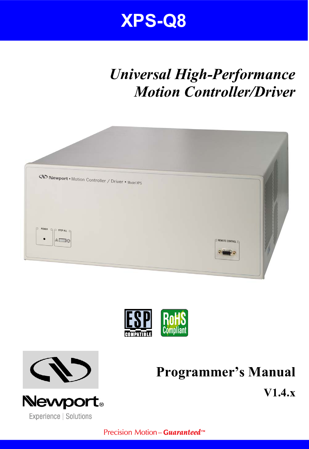 XPS Q8 Programmer Manual
