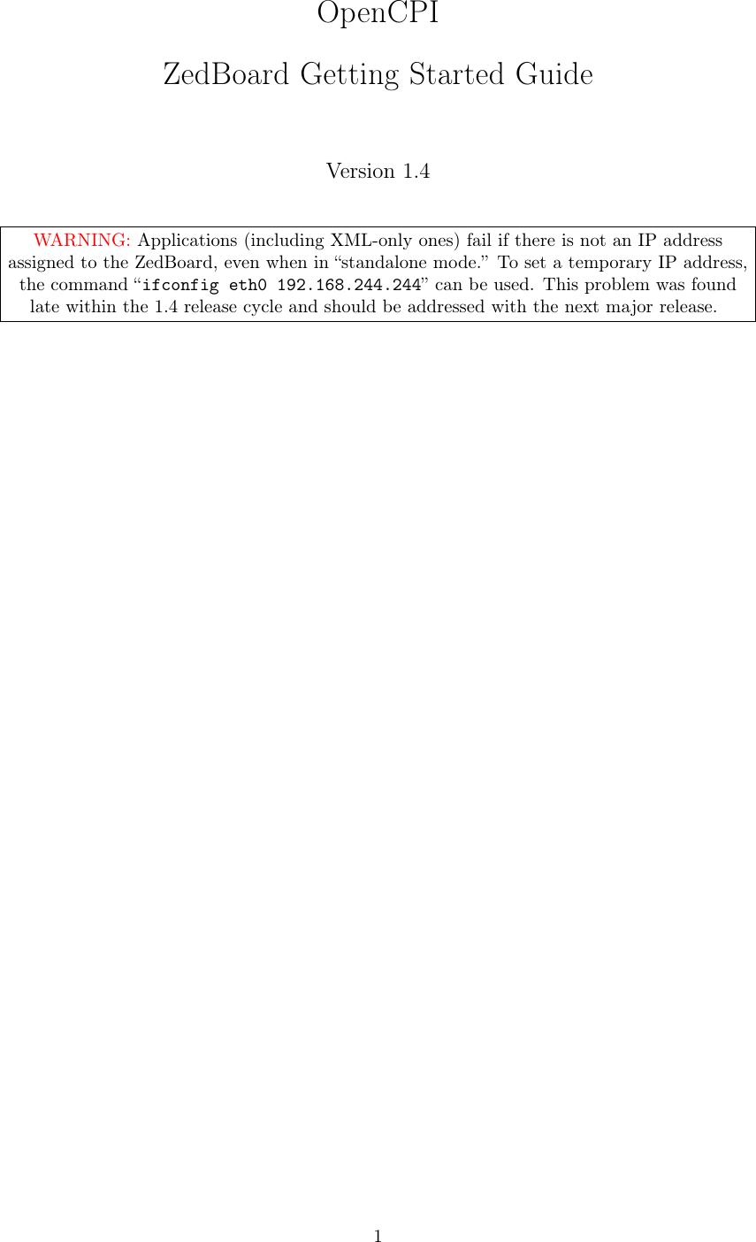 ZedBoard Getting Started Guide Zed Board